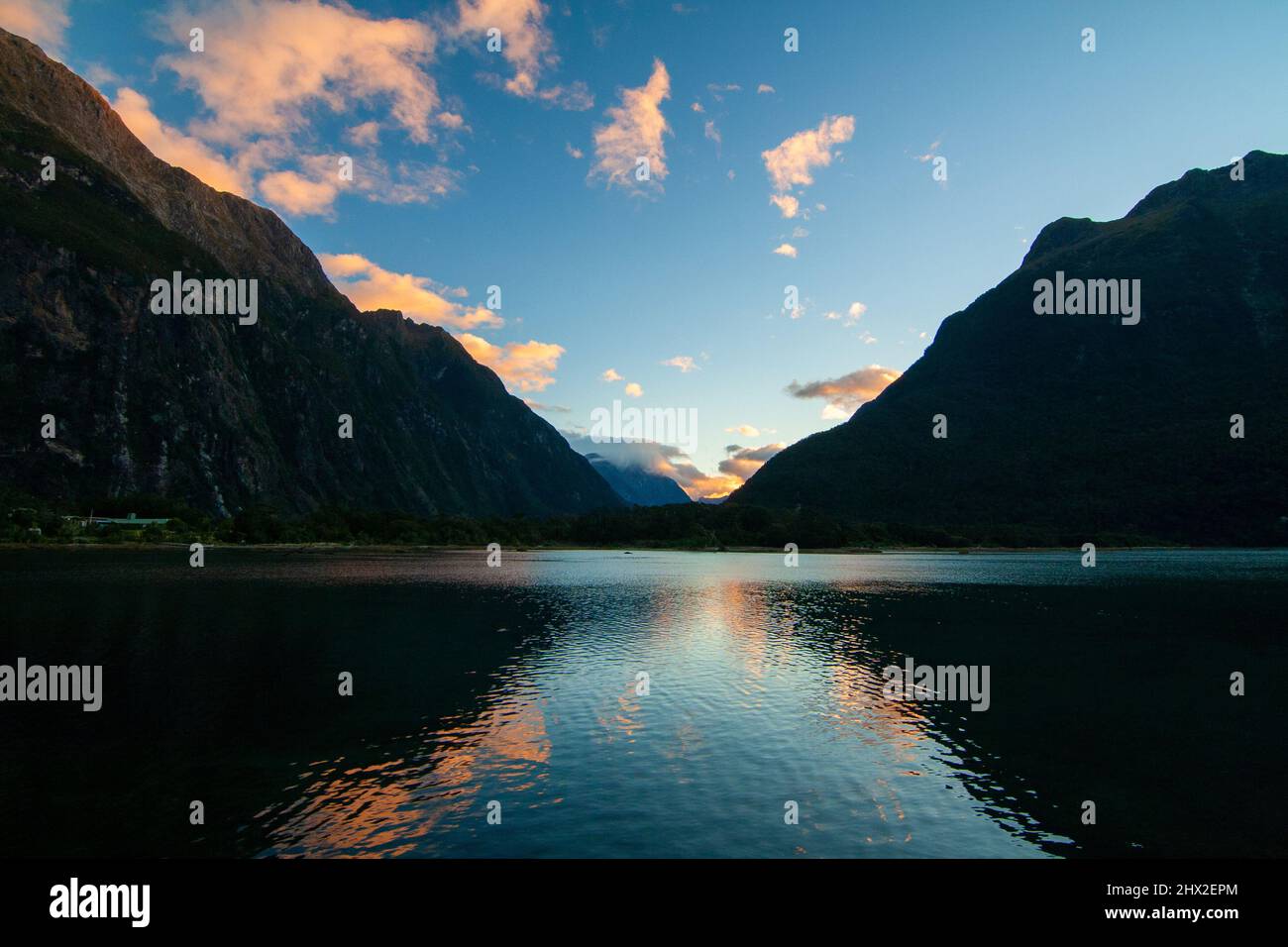 Milford sound sunset hi-res stock photography and images - Alamy
