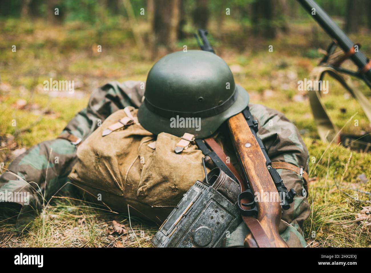 Wehrmacht battle helmet hi-res stock photography and images - Alamy