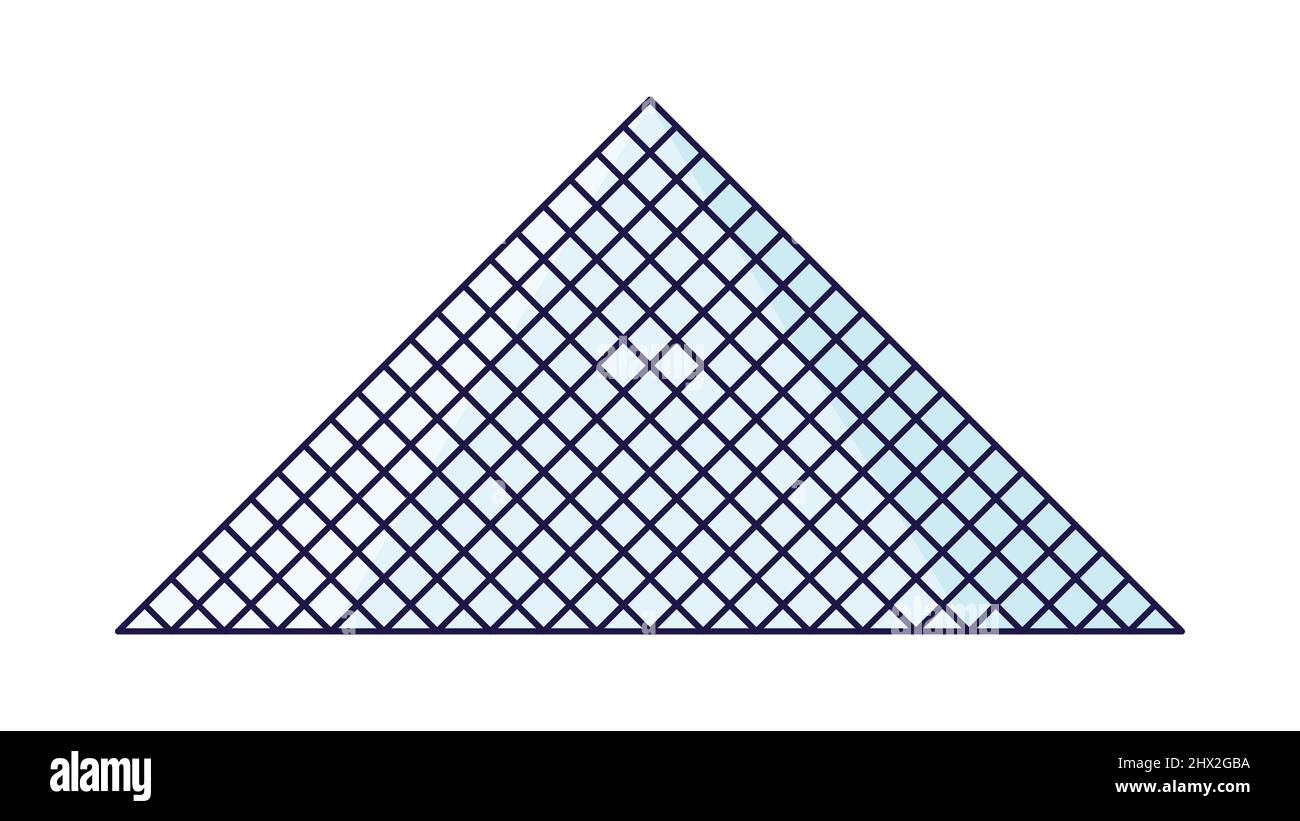 Glass pyramid design Cut Out Stock Images & Pictures - Alamy