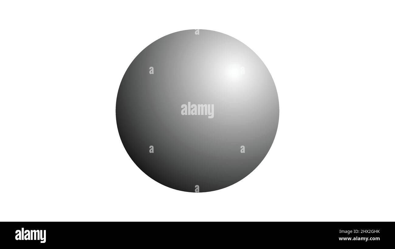 Shaded circle isolated on white background vector image Stock Vector ...