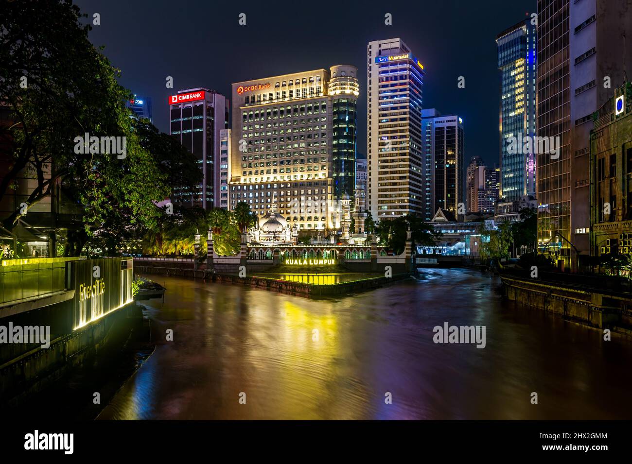 Masjid Jamek Mosque, Kuala Lumpur, Taken From the River of Life at ...