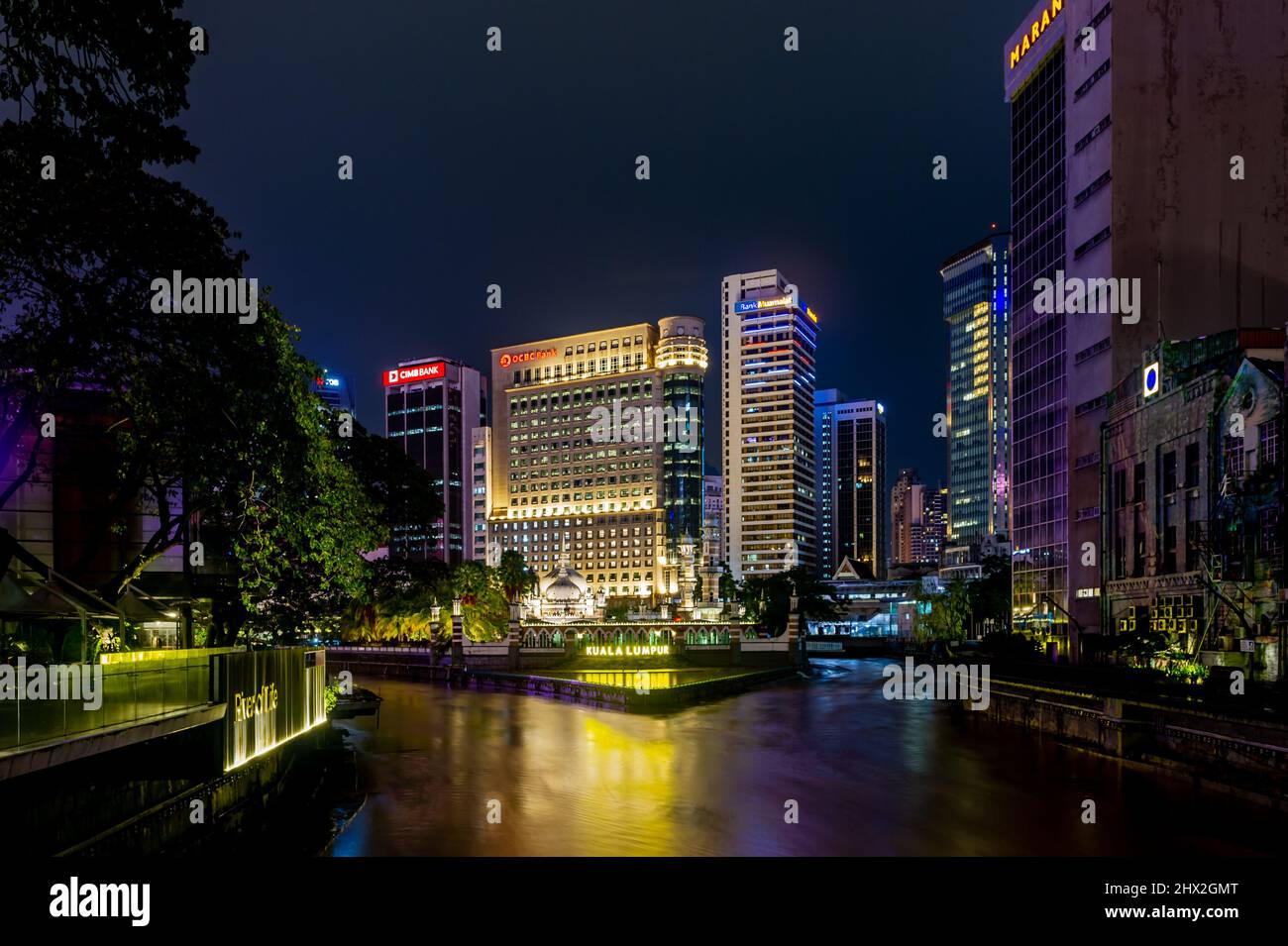 Masjid Jamek Mosque, Kuala Lumpur, Taken From the River of Life at ...