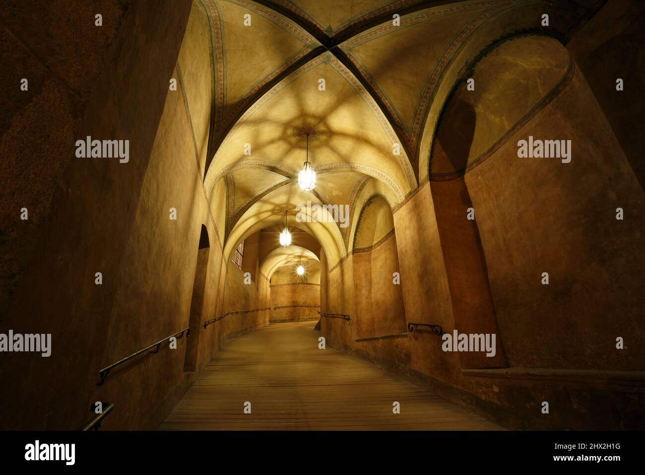Castle Hallway Night