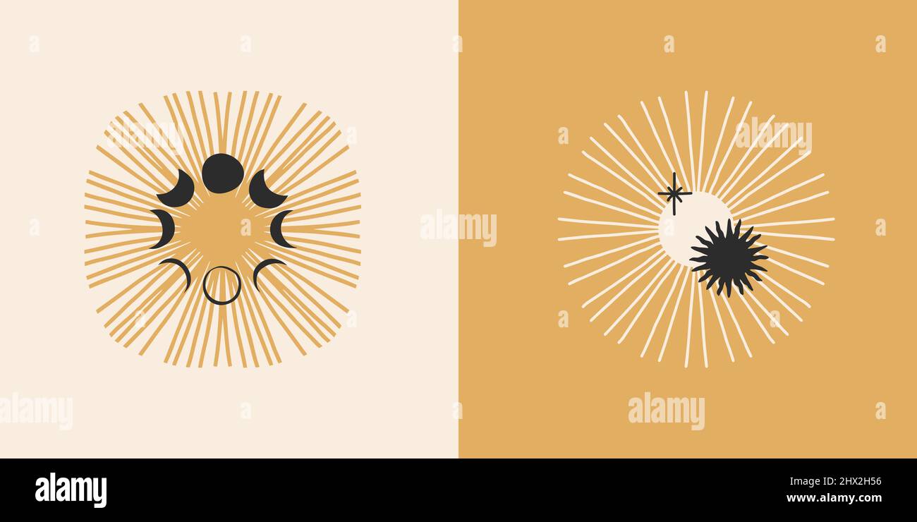 Hand drawn vector abstract stock flat graphic illustration set with ...