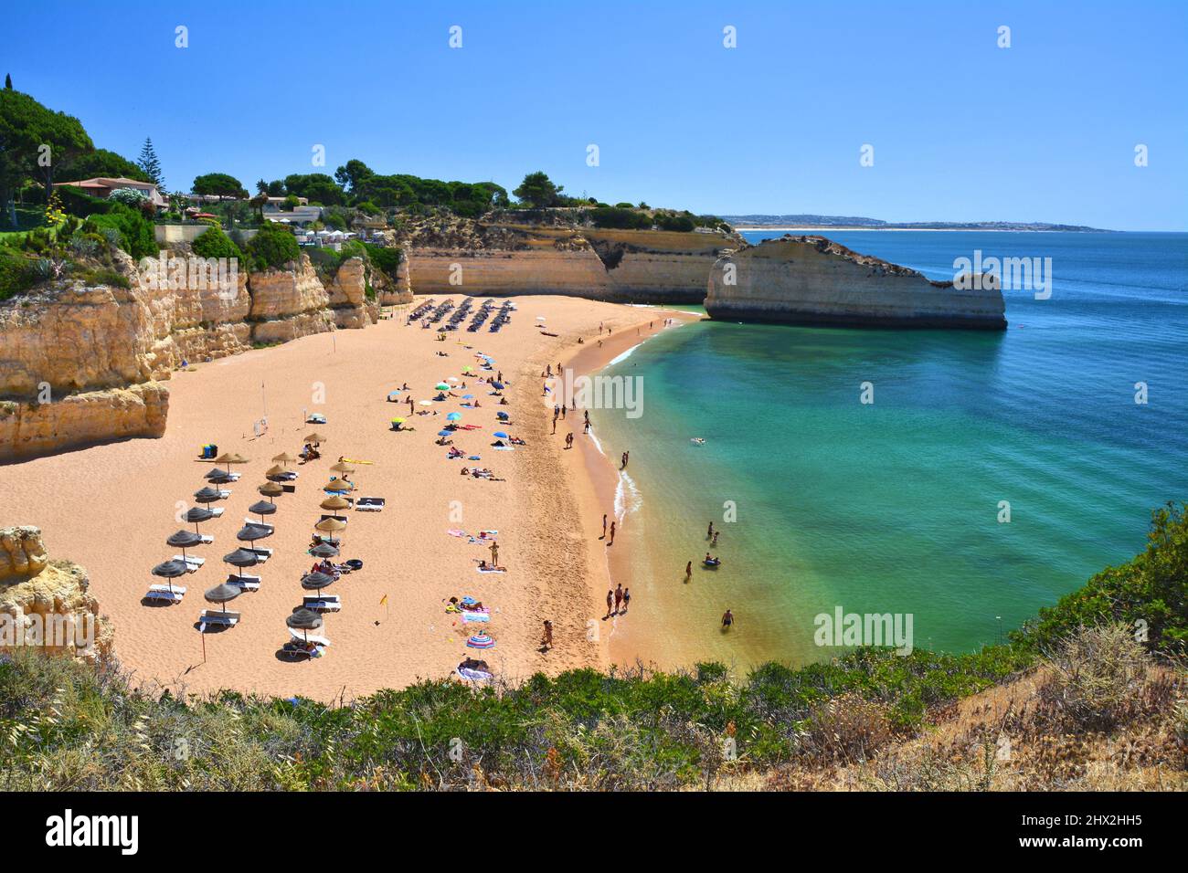 Beautiful cove beach in Algarve, Portugal Stock Photo - Alamy
