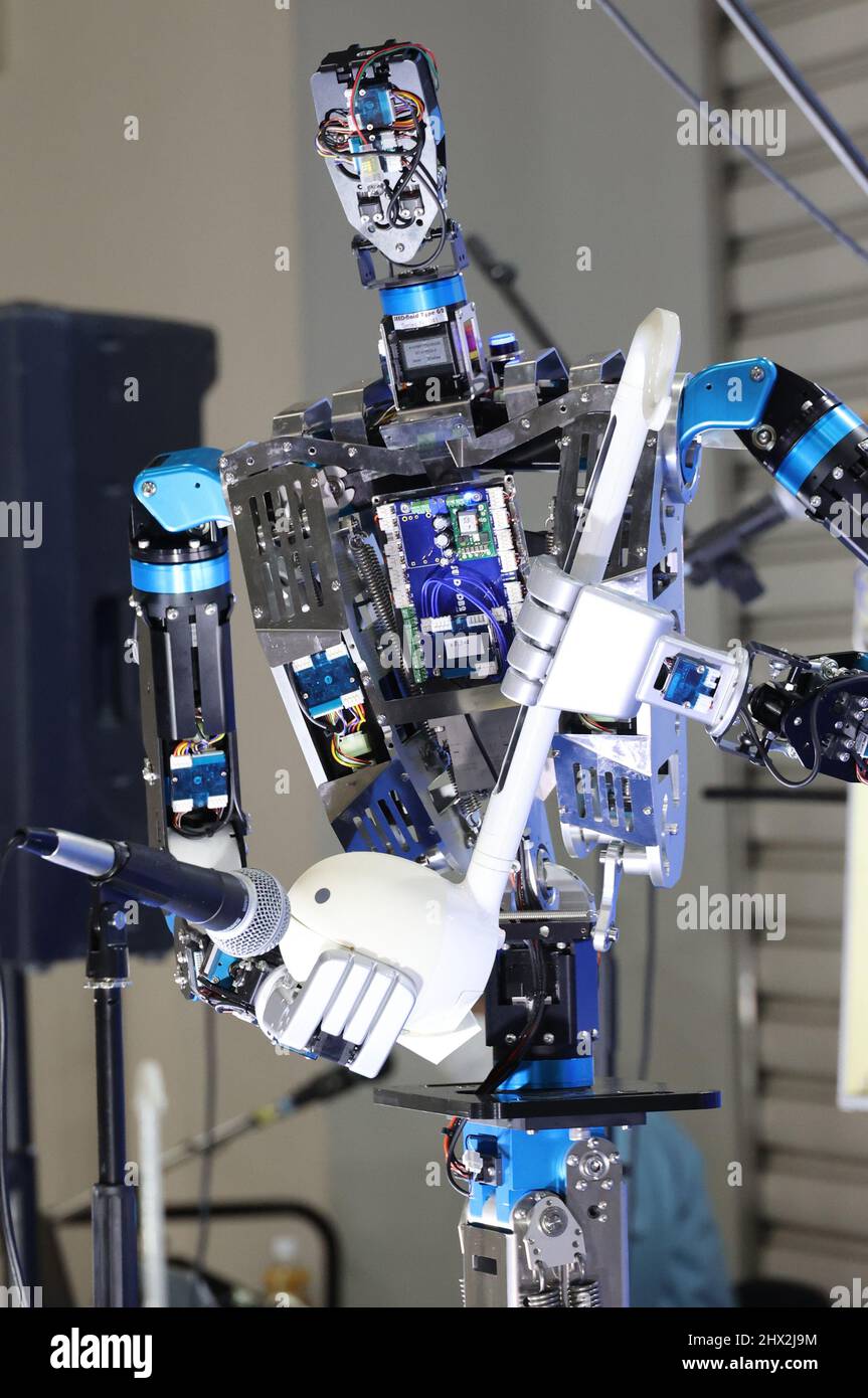 Tokyo, Japan. 9th Mar, 2022. Japan's robot venture THK's humanoid robot ...