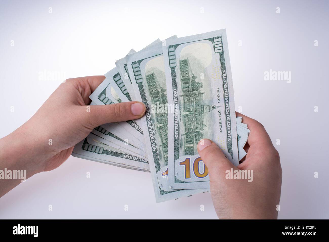 100 dollar bill isolated on hi-res stock photography and images - Alamy