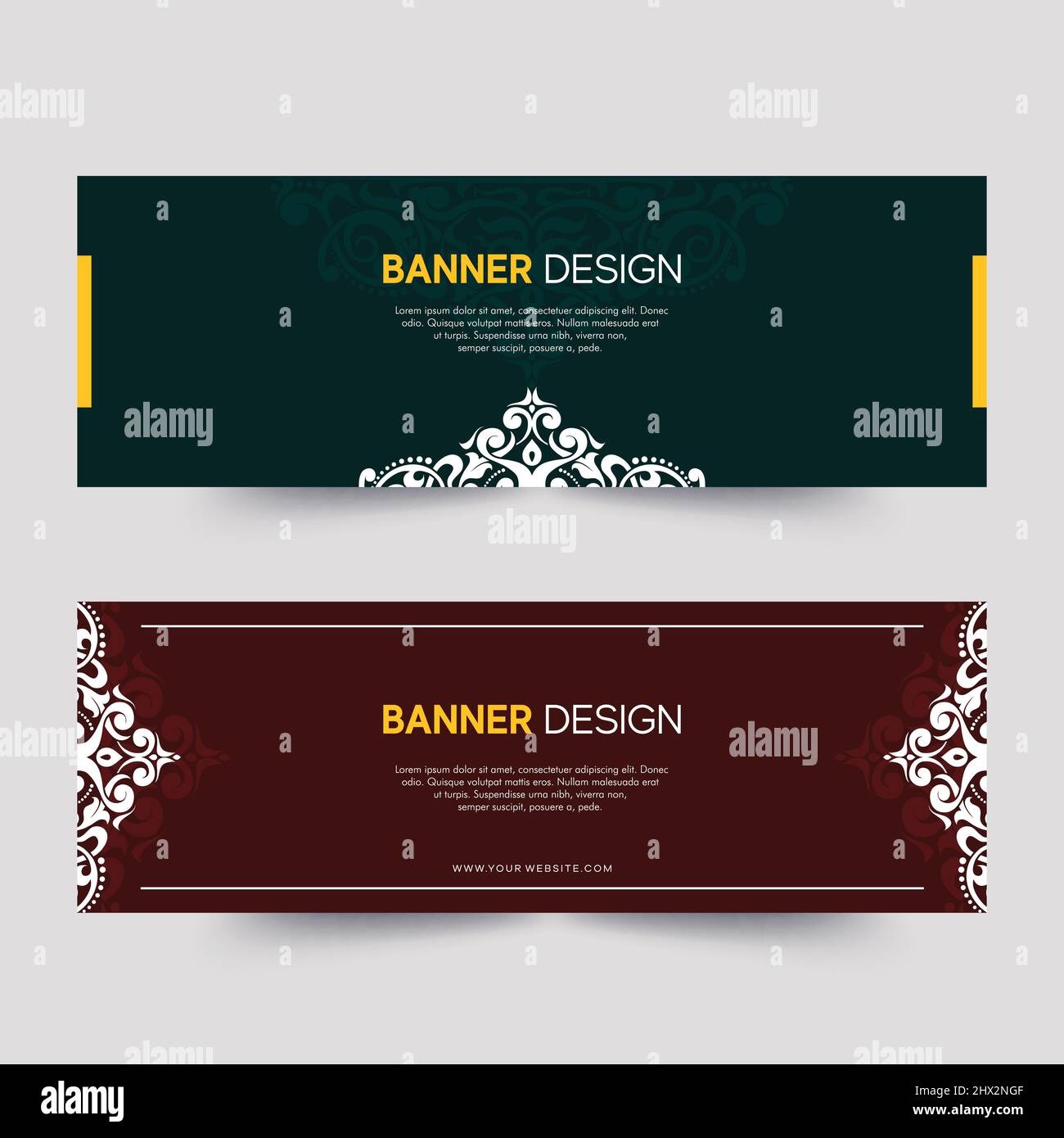 Cool and modern banners for professional companies Stock Vector Image ...