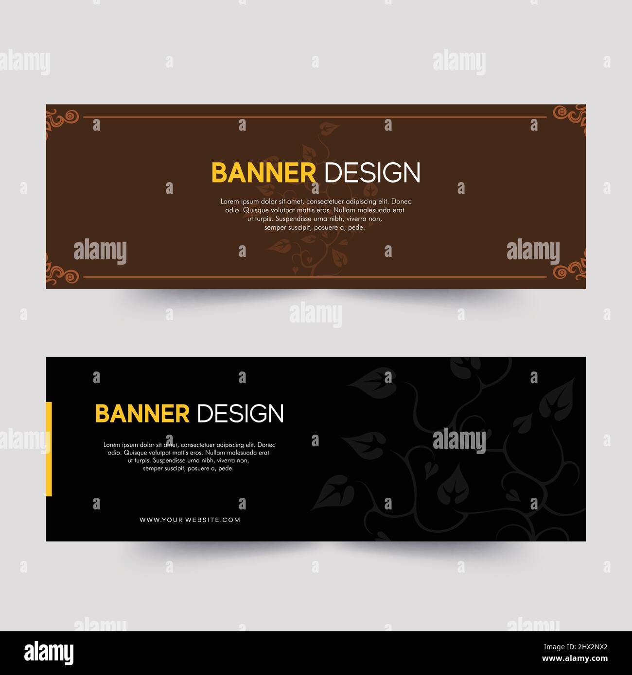 Cool and modern banners for professional companies Stock Vector Image ...