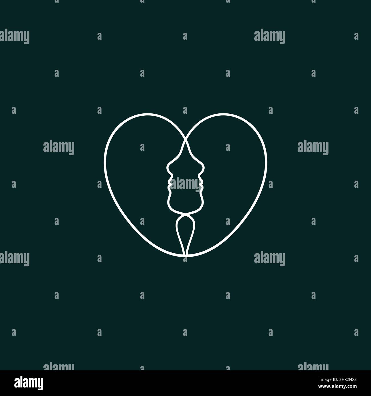 cool and elegant illustration love logos Stock Vector Image & Art - Alamy