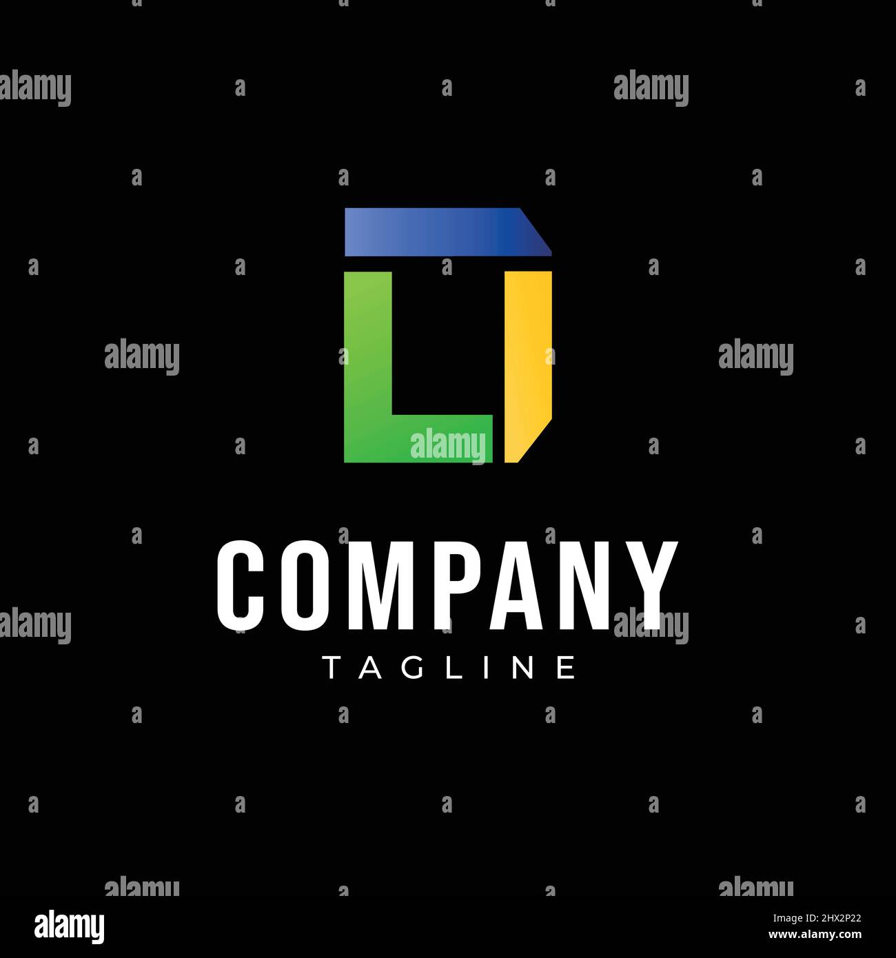 Cool and modern initials D logo design Stock Vector Image & Art - Alamy