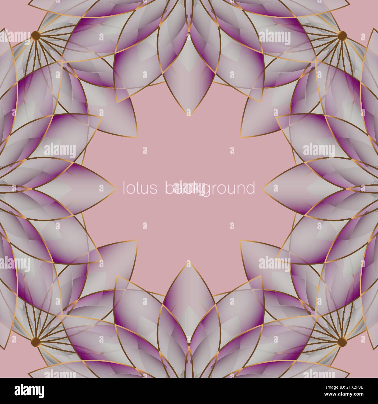 Lotus Banner Template, Flower of Life. Sacred Geometry. Symbol of ...