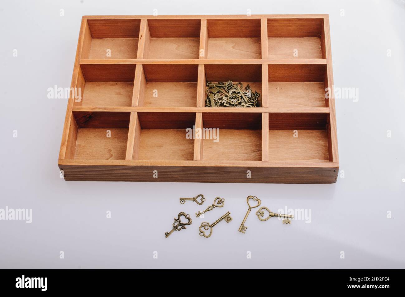 Wooden box and key hi-res stock photography and images - Alamy