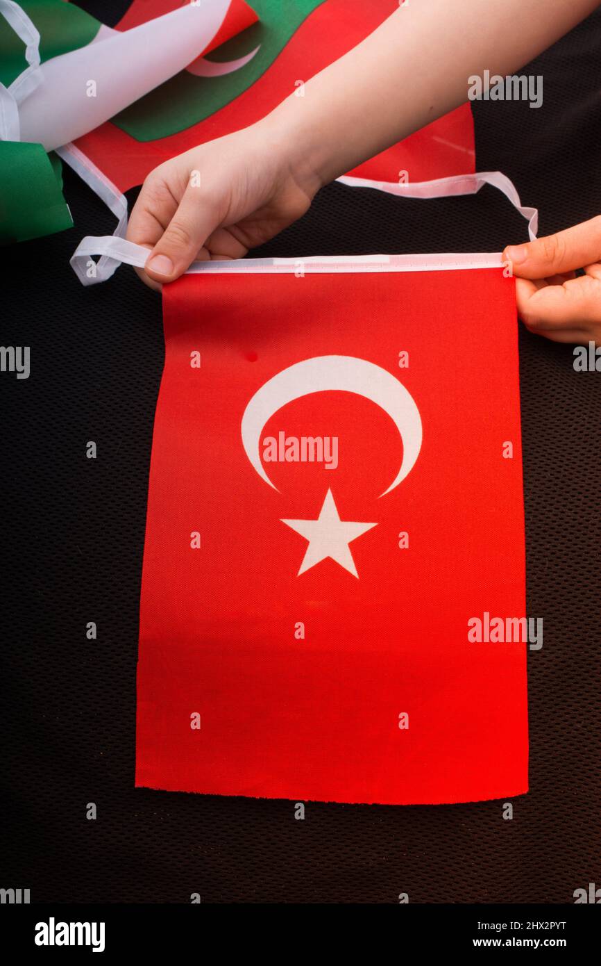 Abstract turkish flag hi-res stock photography and images - Alamy