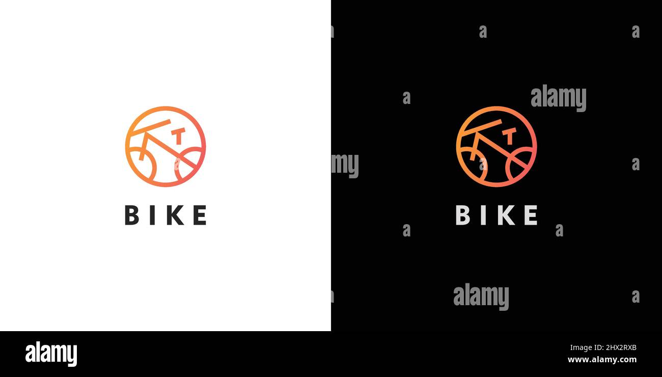 modern and professional bicycle logo design Stock Vector Image & Art ...