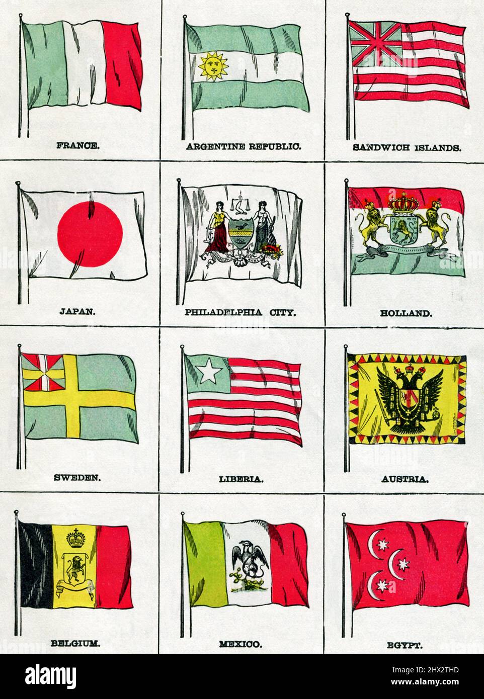 1800s world flags hi-res stock photography and images - Alamy