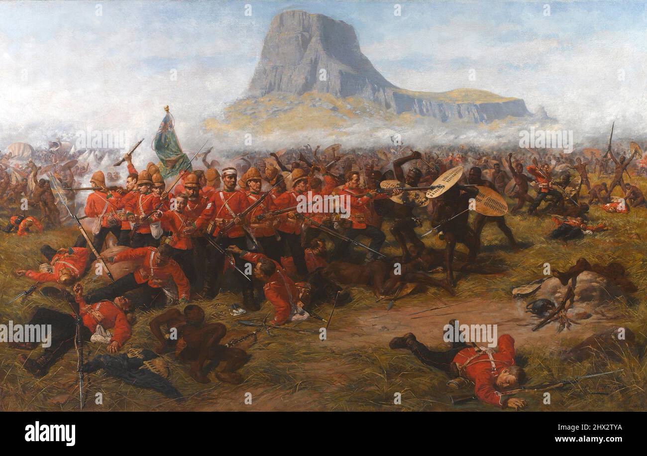 Painting anglo zulu war british hi-res stock photography and images - Alamy