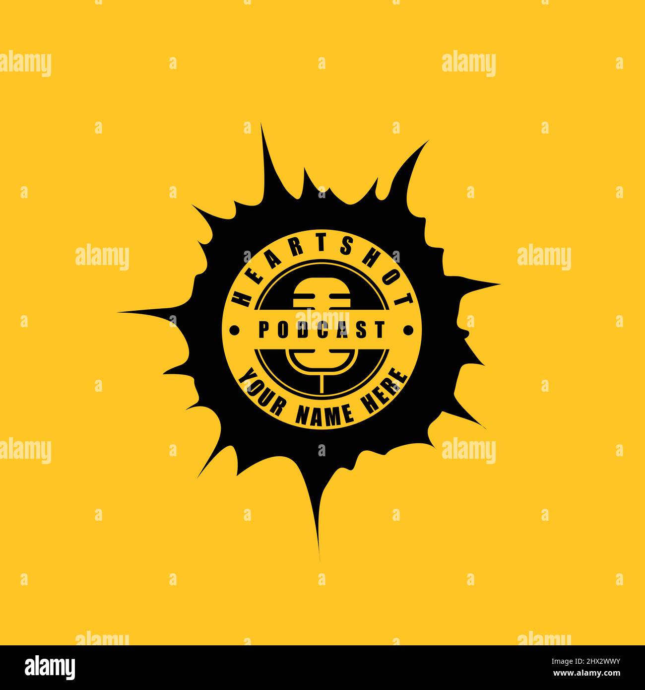 Cool and professional podcast logos Stock Vector Image & Art - Alamy