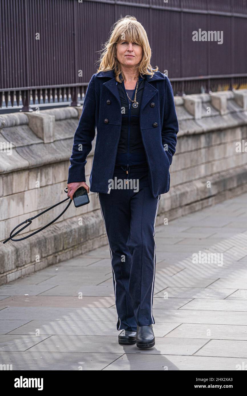 LONDON, UK. 9 March, 2022. Rachel Johnson, television presenter and ...