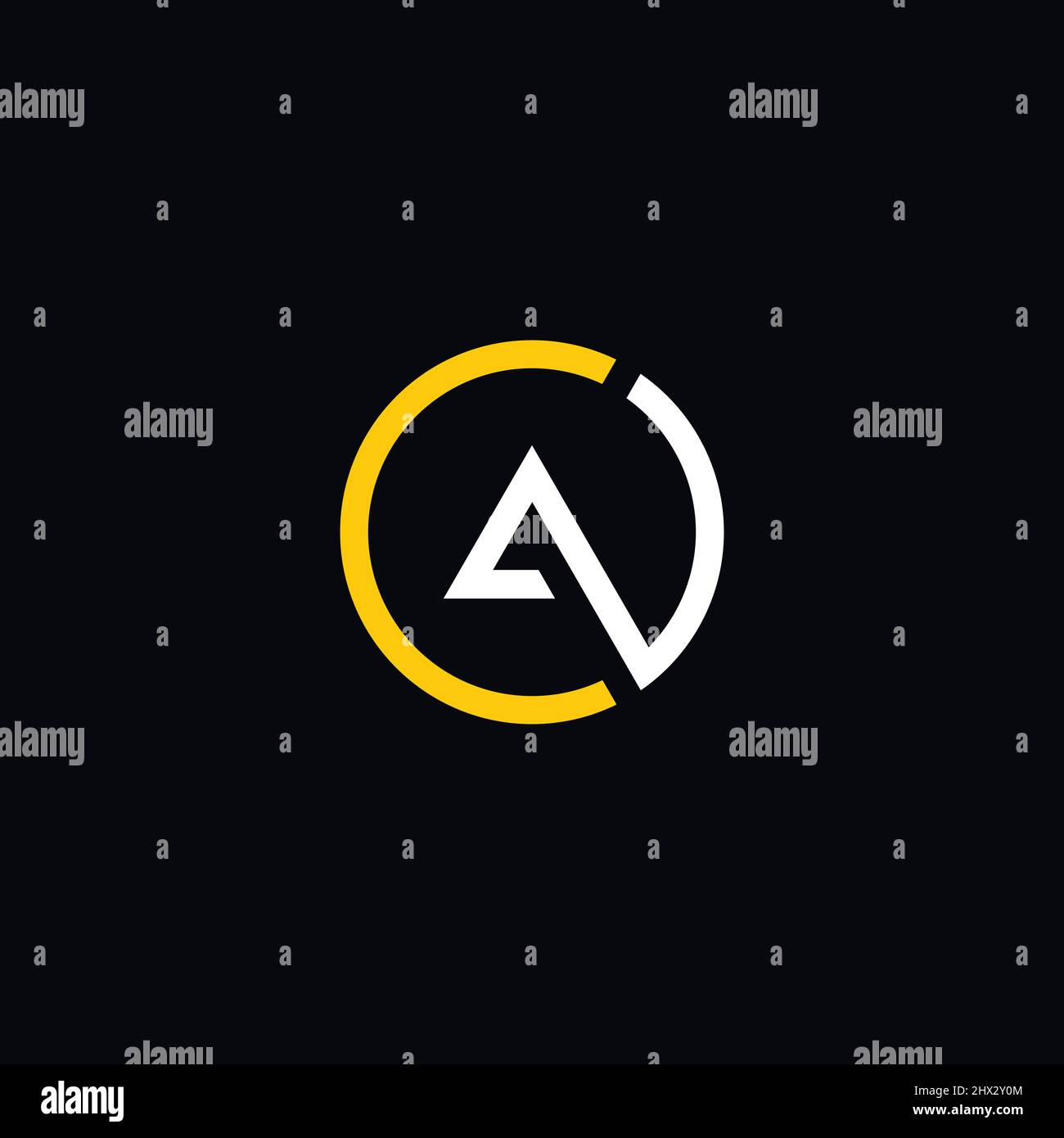 Cool and modern logo initials AC design Stock Vector Image & Art - Alamy