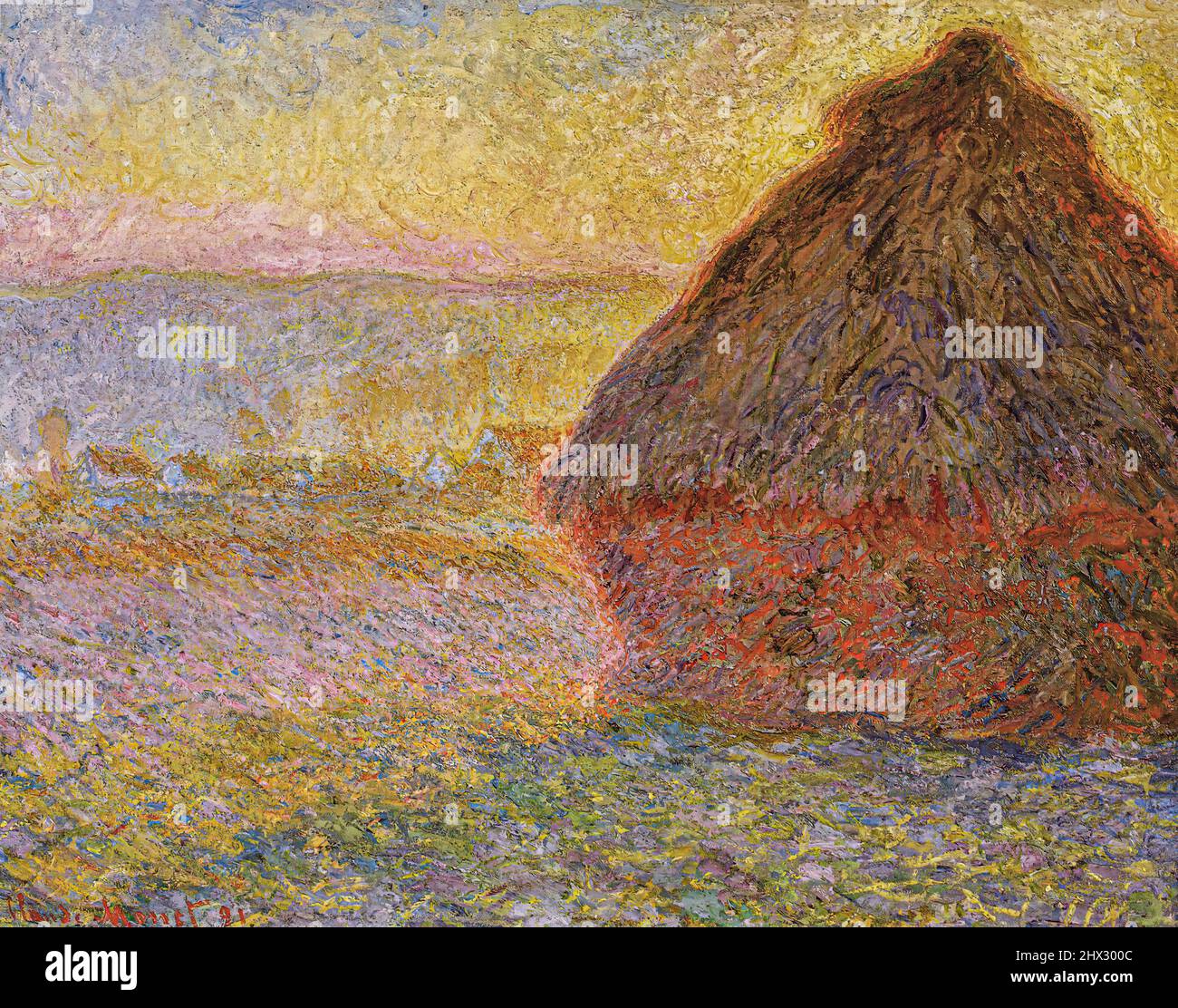 Claude monet haystack at giverny hi-res stock photography and images ...