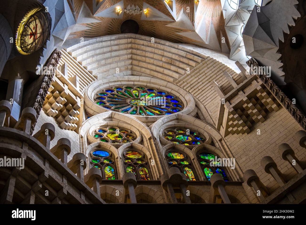 Interior sagrada familia gaudi modernism iconic barcelona inside hi-res ...