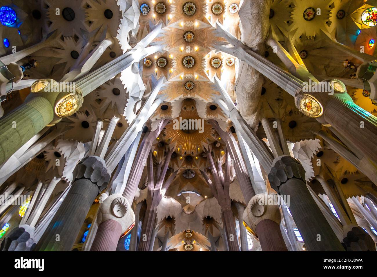 Inside crypt sagrada familia hi-res stock photography and images - Alamy
