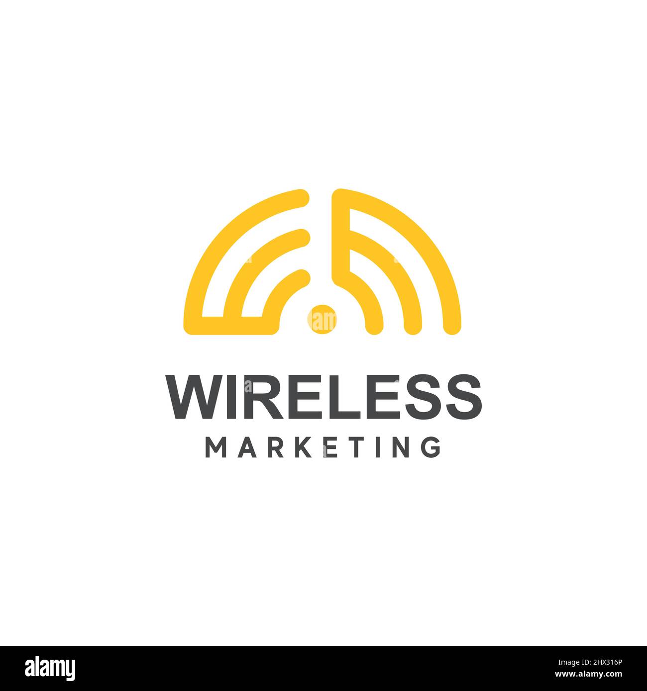 The WM initials logo is cool and elegant for wireless technology ...