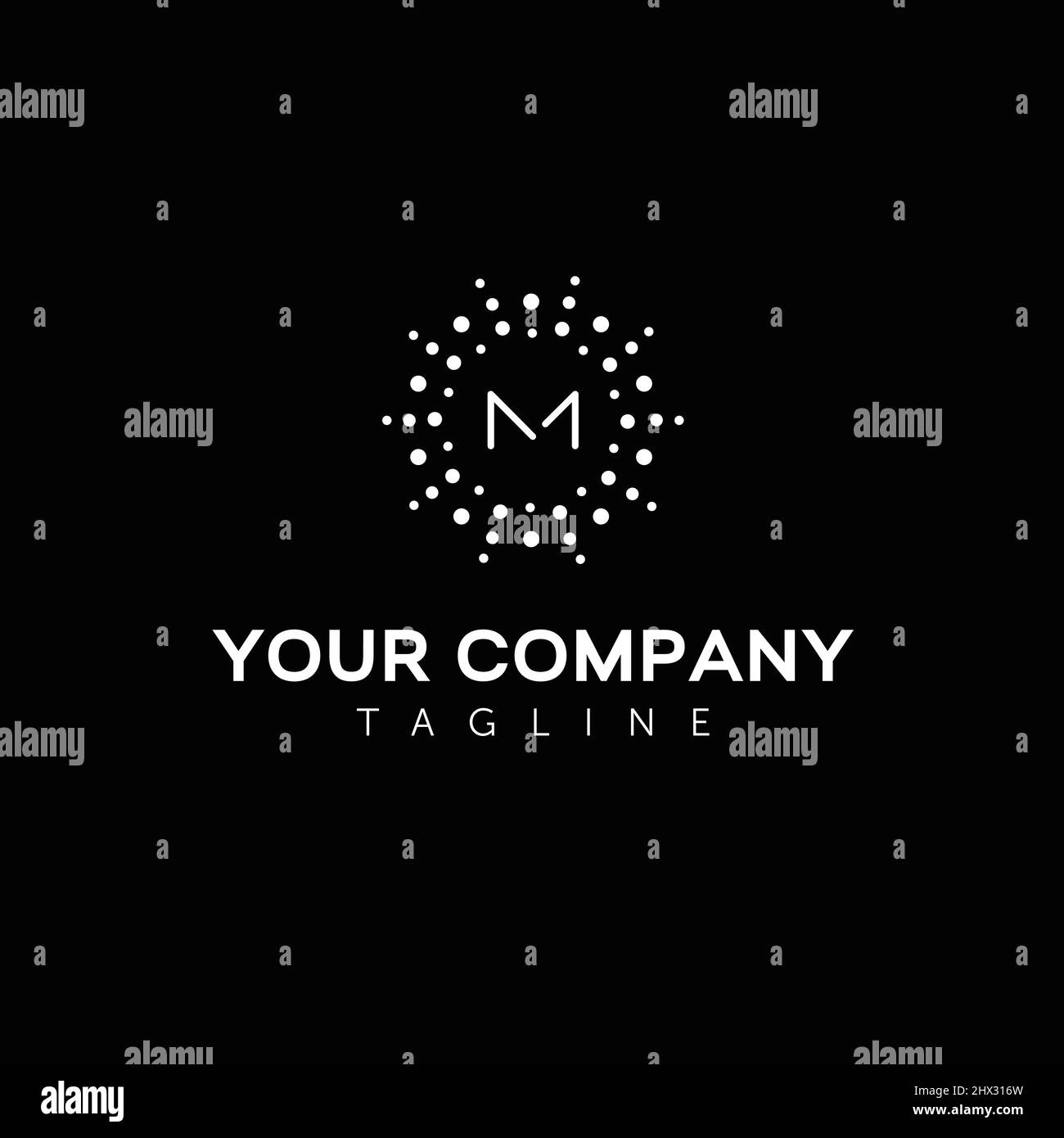 The initials M logo is simple and modern#1 Stock Vector Image & Art - Alamy