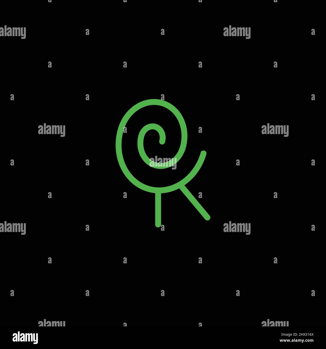 Tree logo with modern and sophisticated ER letter initials 2 Stock ...