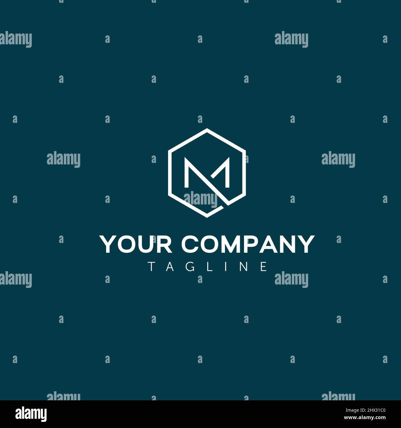 The initials M logo is simple and modern#3 Stock Vector Image & Art - Alamy