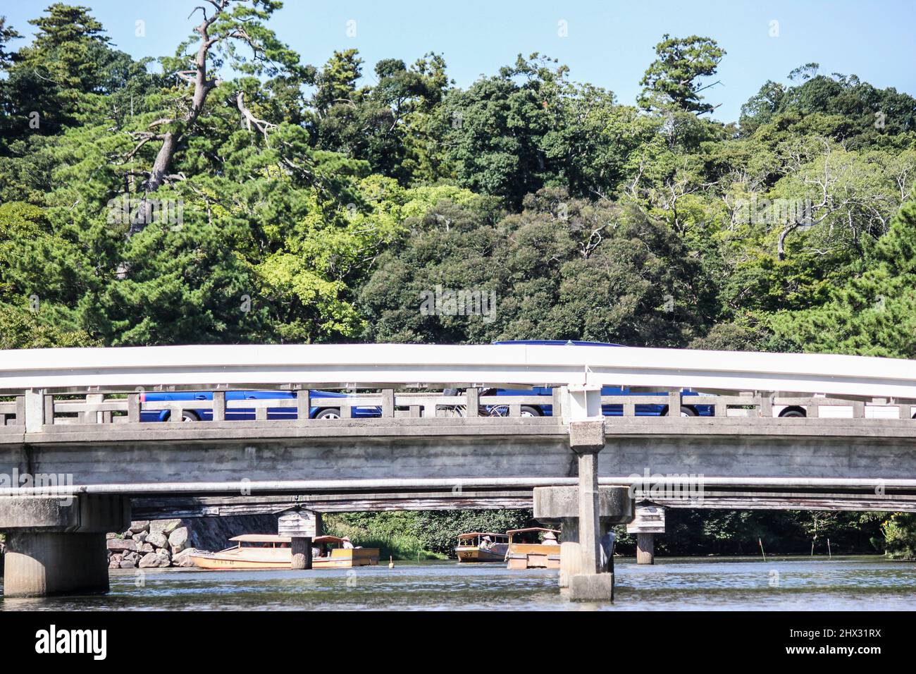 Bridge along the Matsue River Cruise. Traversing the Horikawa River ...
