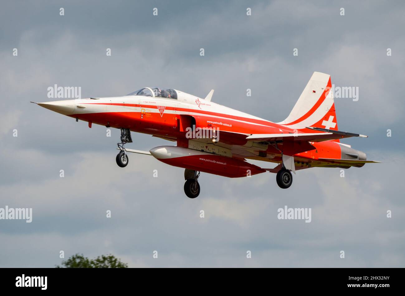 Northrop F-5E Tiger II of Patrouille Suisse, Swiss display team fighter ...