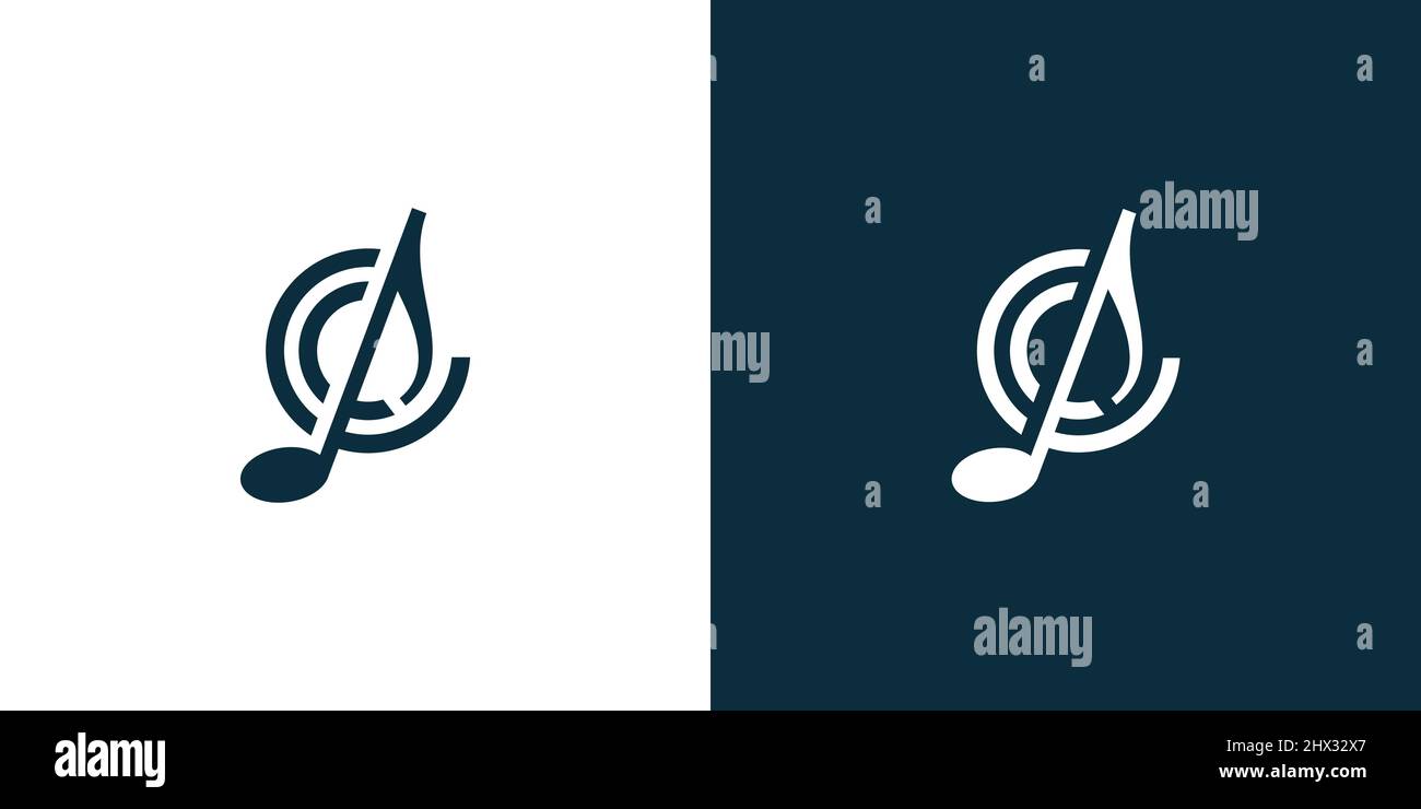 Modern and elegant C initials music logo design 1 Stock Vector Image ...