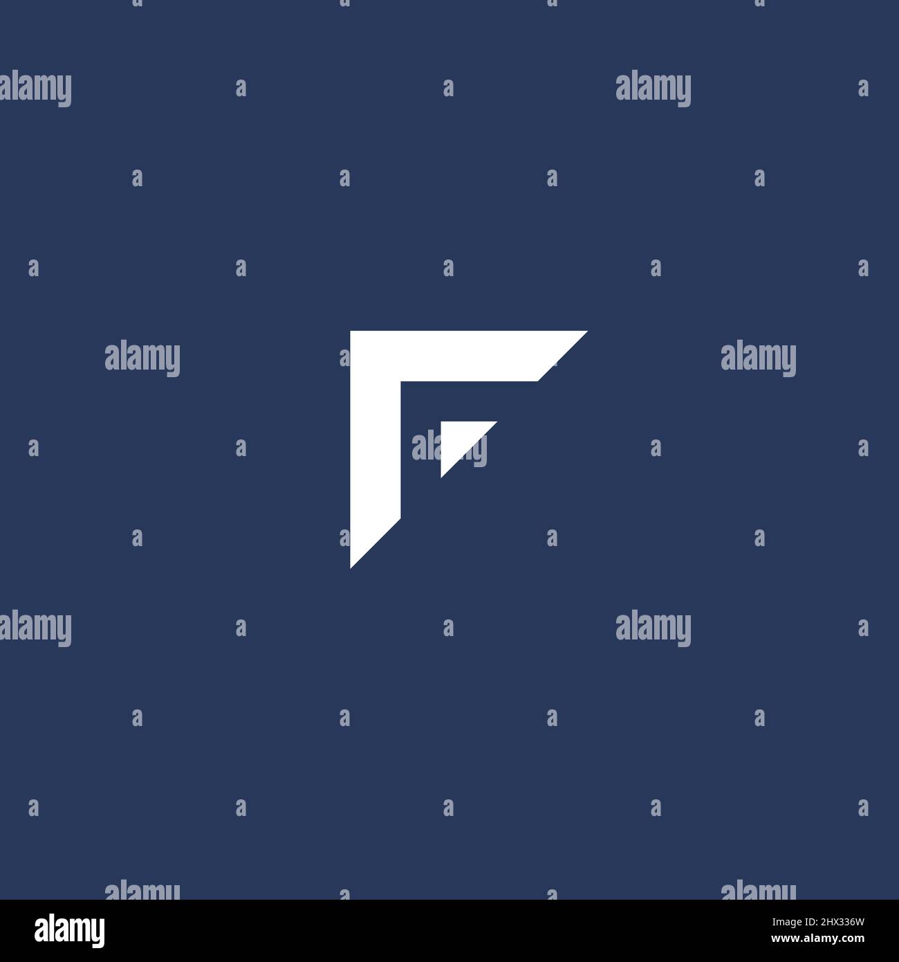 The initials F logo is simple and unique Stock Vector Image & Art - Alamy
