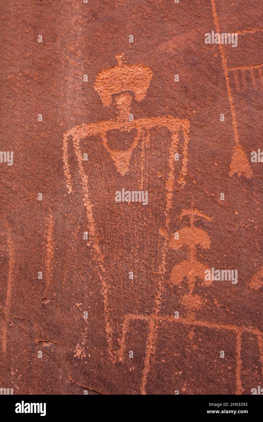 The Desecration Panel is a long group of rock art panels along the San ...