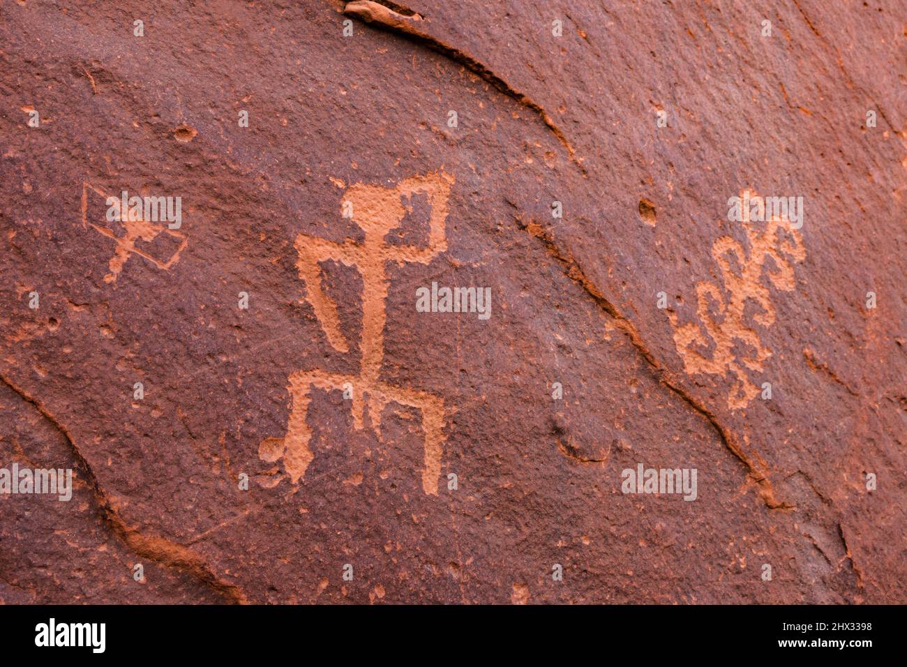 The Desecration Panel is a long group of rock art panels along the San ...