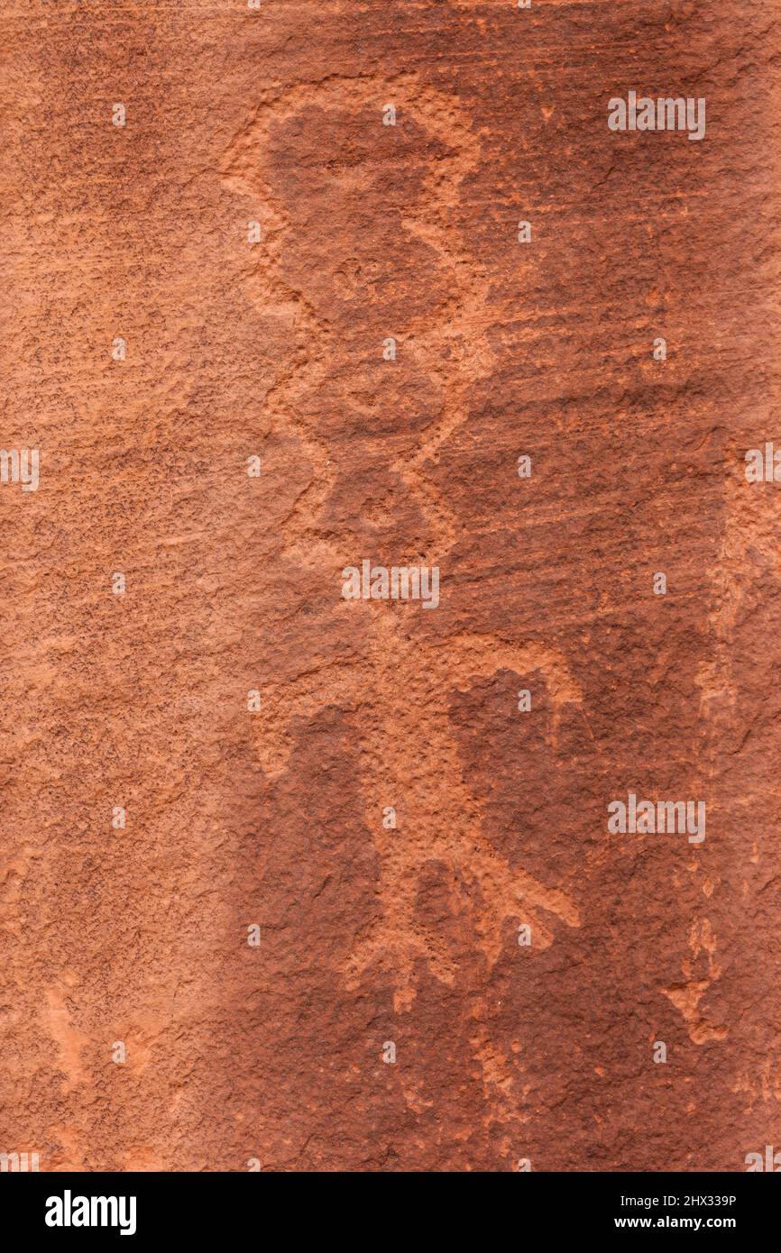 The Desecration Panel is a long group of rock art panels along the San ...