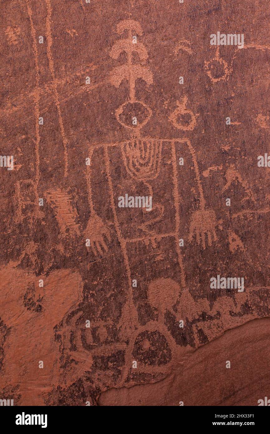 The Desecration Panel is a long group of rock art panels along the San ...