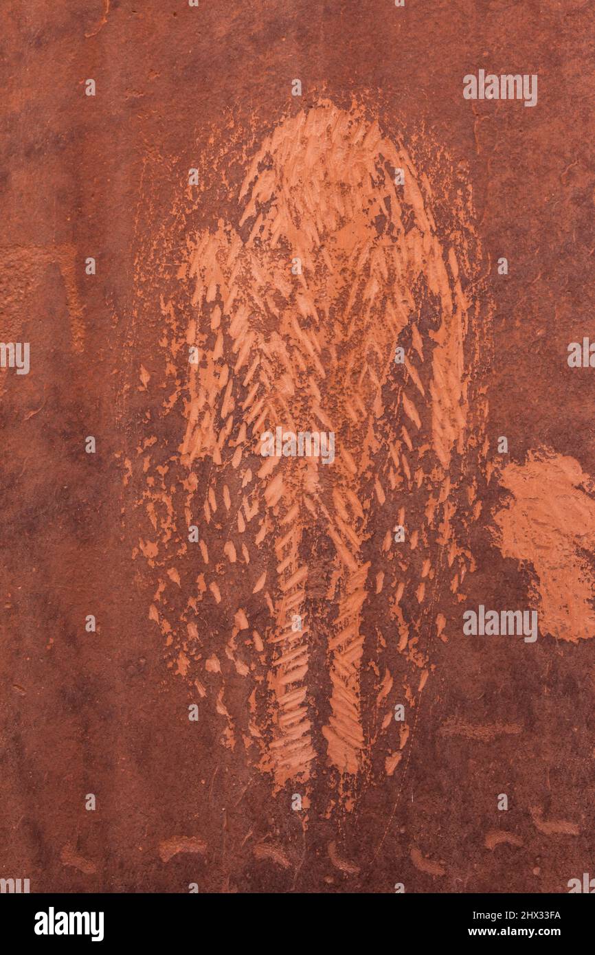 The Desecration Panel is a long group of rock art panels along the San ...