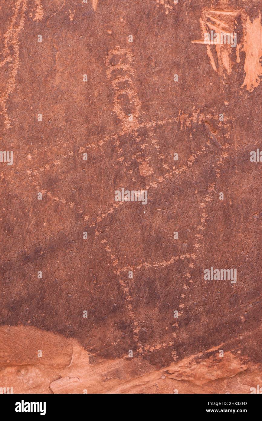 The Desecration Panel is a long group of rock art panels along the San ...