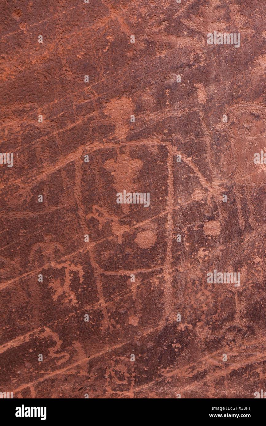 The Desecration Panel is a long group of rock art panels along the San ...
