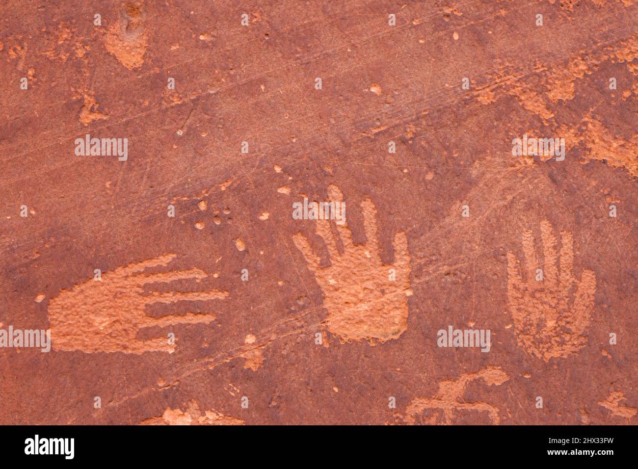 The Desecration Panel is a long group of rock art panels along the San ...
