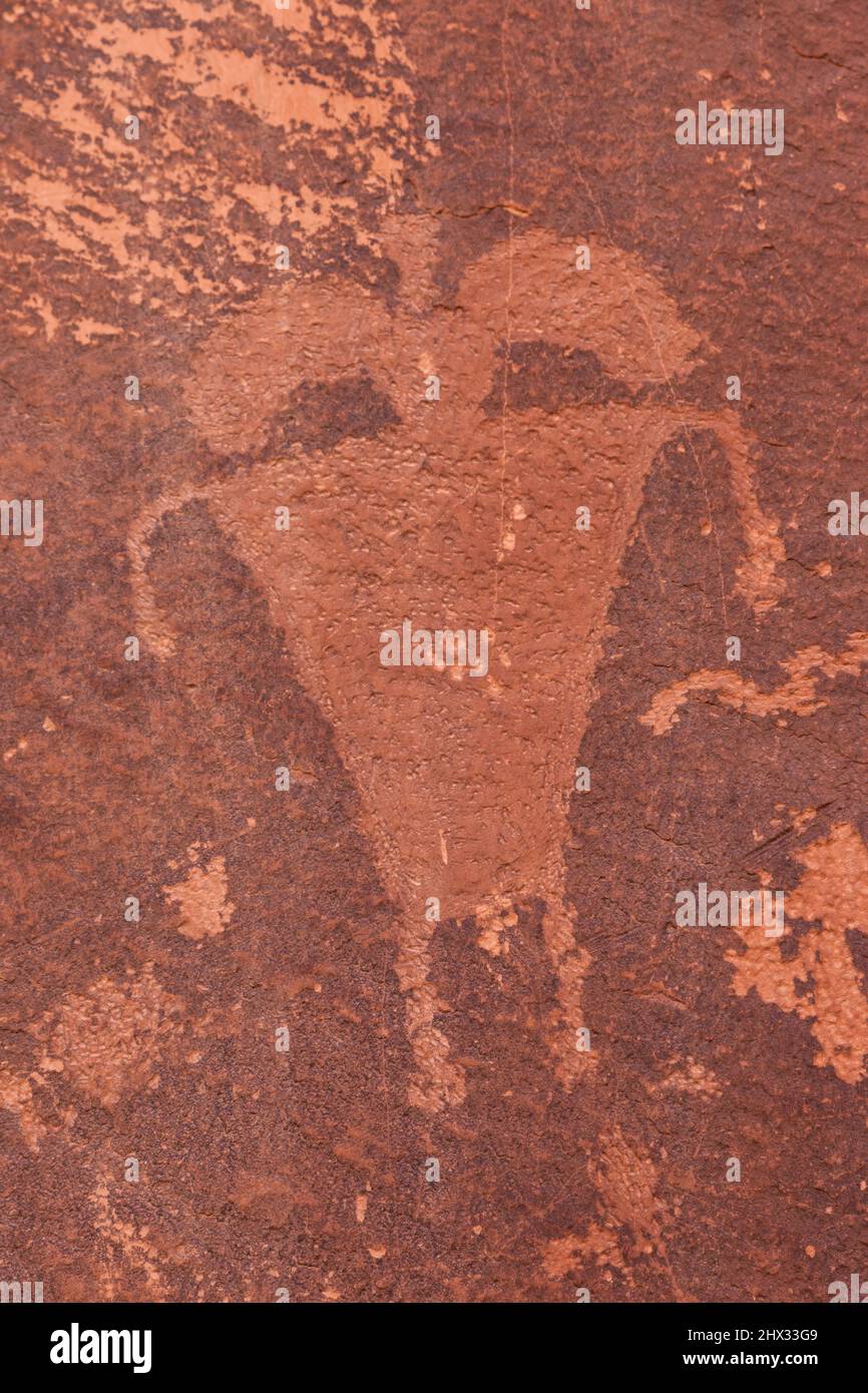 The Desecration Panel is a long group of rock art panels along the San ...