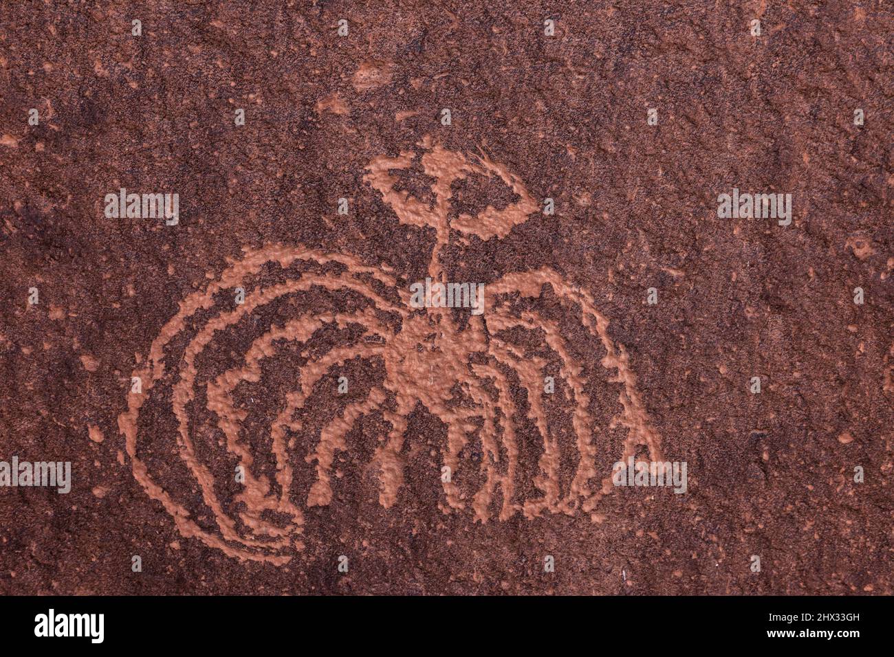 The Desecration Panel is a long group of rock art panels along the San ...