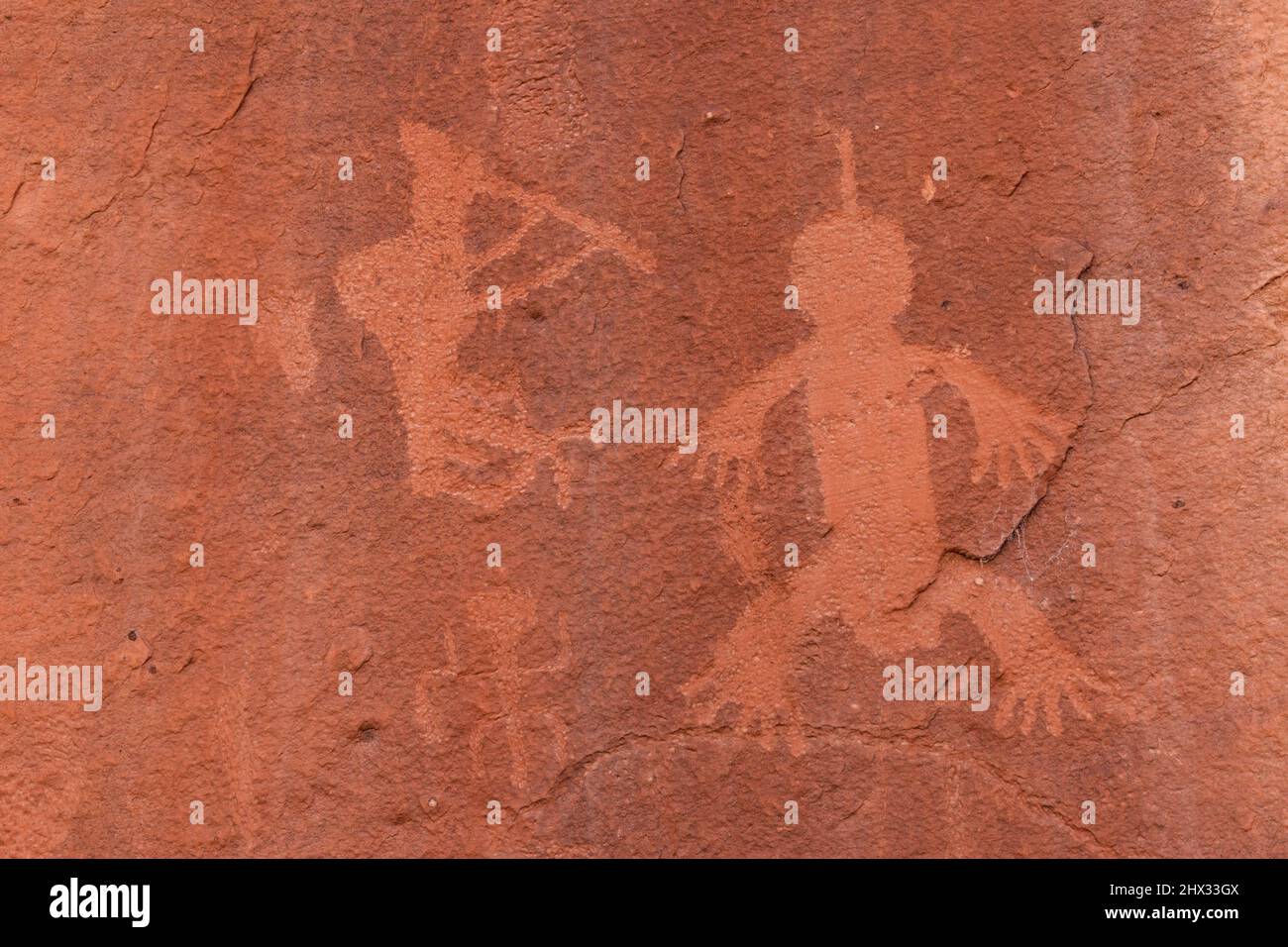 The Desecration Panel is a long group of rock art panels along the San ...
