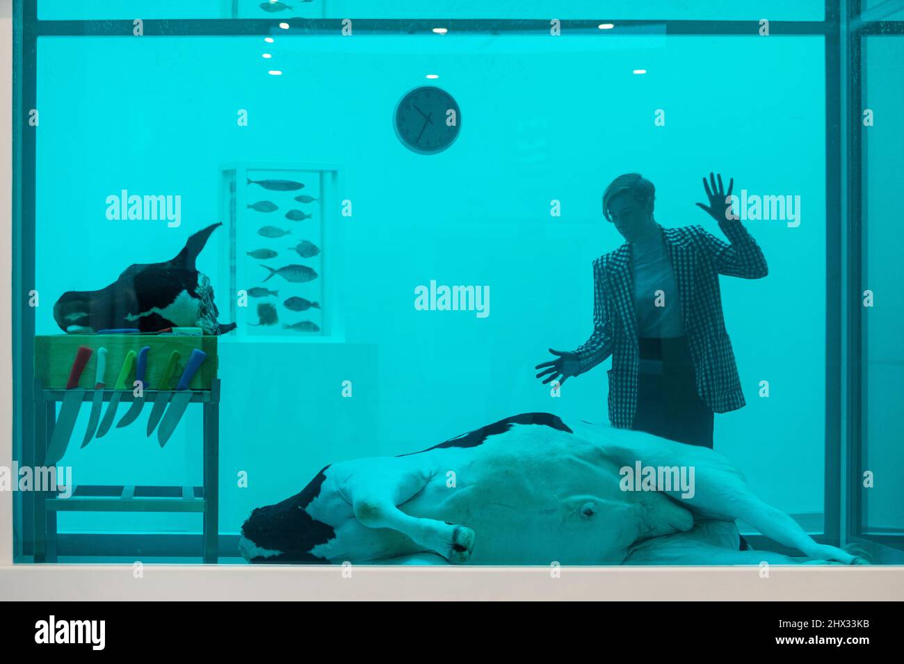 London, UK. 9 March 2022.A staff member views “The Beheading of John ...