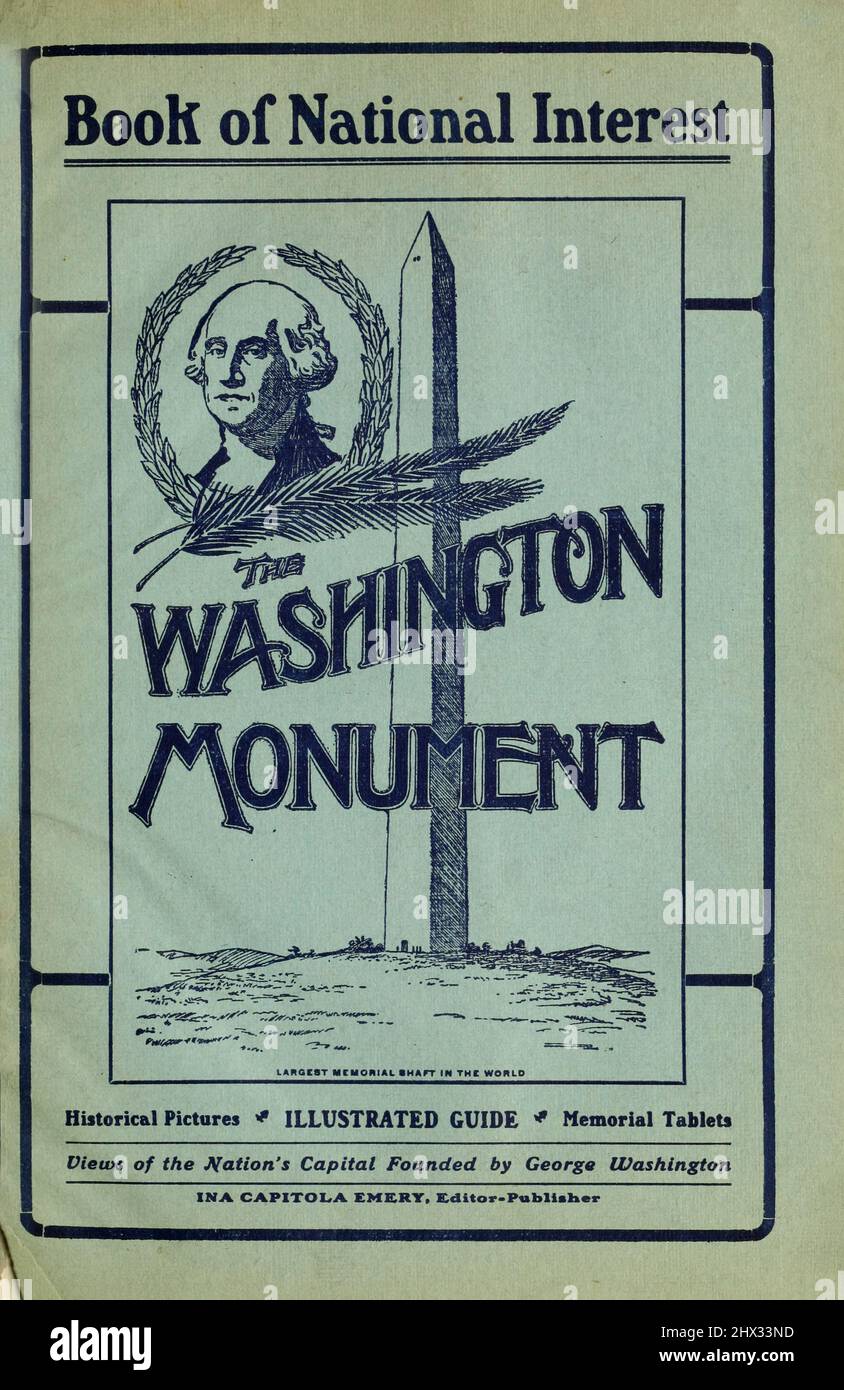Front cover From the book ' The Washington monument illustrated ...