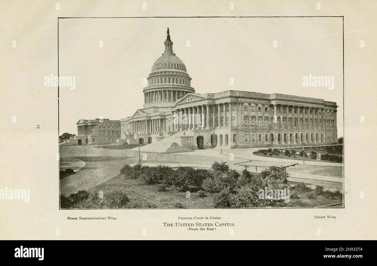 The United States Capitol Building 1913 From the book ' The Washington ...