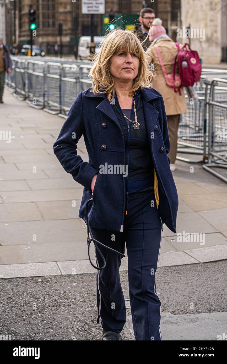 LONDON, UK. 9 March, 2022. Rachel Johnson, television presenter and ...